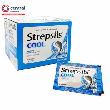 [CHÍNH HÃNG] Viên ngậm Strepsils Cool (100 viên) trị ho, đau họng