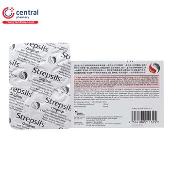 Thuốc Strepsils Original (24 viên)- viên ngậm trị nhiễm khuẩn họng