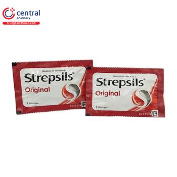 [CHÍNH HÃNG] Thuốc Strepsils Original (Hộp 100 gói) giảm đau họng