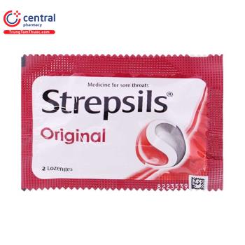 [CHÍNH HÃNG] Thuốc Strepsils Original (Hộp 100 gói) giảm đau họng