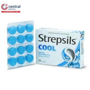 Thuốc Strepsils Cool (24 viên) - giảm đau họng: tác dụng và giá bán