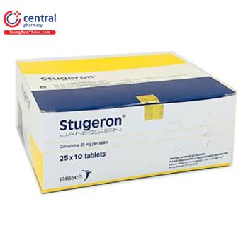 Thuốc Stugeron (Hộp 250 viên): tác dụng, liều dùng, lưu ý khi dùng