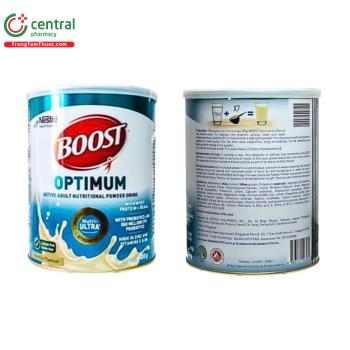 Sữa Boost Optimum 800g hỗ trợ cơ bắp, tiêu hóa tốt và tăng đề kháng
