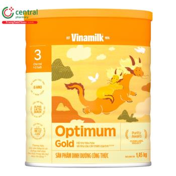 Sữa Vinamilk Optimum Gold 3 dùng cho trẻ 1-2 tuổi, hỗ trợ tăng cân