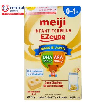 Sữa Meiji Infant Formula EZcube công thức sữa mẹ từ Nhật Bản