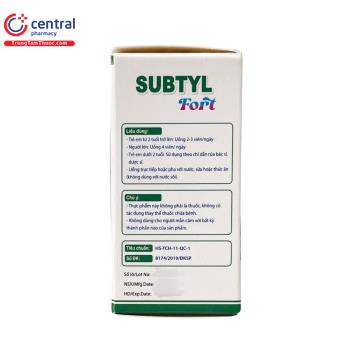 Thuốc Subtyl Fort (Lọ 20 viên) giúp cân bằng hệ vi sinh đường ruột