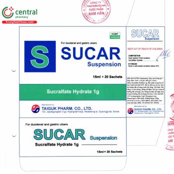 Thuốc Sucar Suspension điều trị bệnh loét dạ dày và tá tràng hiệu quả