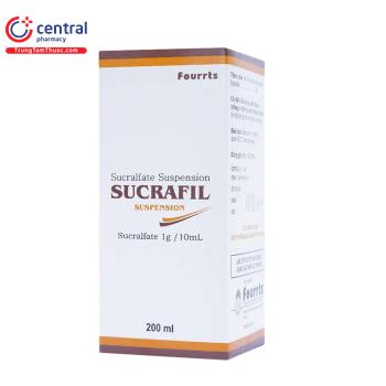 Thuốc Sucrafil Suspension 200ml - điều trị loét dạ dày lành tính