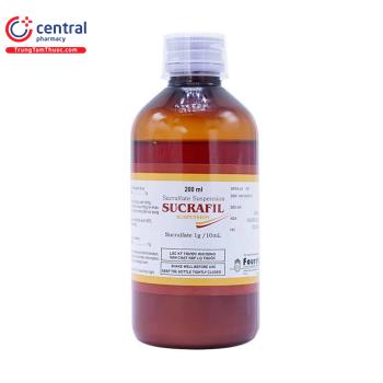 Thuốc Sucrafil Suspension 200ml - điều trị loét dạ dày lành tính
