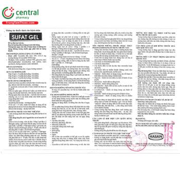 Thuốc Sufat gel điều trị triệu chứng viêm loét đường tiêu hóa
