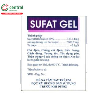 Thuốc Sufat gel điều trị triệu chứng viêm loét đường tiêu hóa