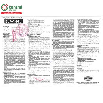 Thuốc Sufat gel điều trị triệu chứng viêm loét đường tiêu hóa