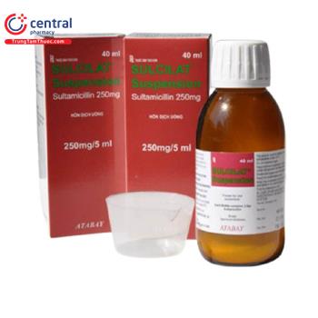 Thuốc Sulcilat 250mg/5ml điều trị nhiễm khuẩn hô hấp trên