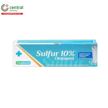Kem Sulfur 10% Ointment Cospharm hỗ trợ điều trị mụn, chăm sóc da
