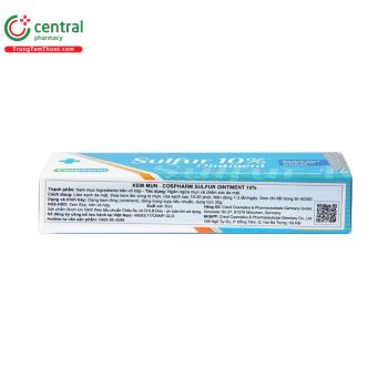 Kem Sulfur 10% Ointment Cospharm hỗ trợ điều trị mụn, chăm sóc da
