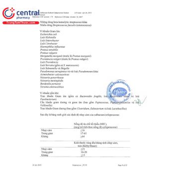 [CHÍNH HÃNG] Thuốc Sulperazone 1gm: điều trị nhiễm khuẩn hiệu quả