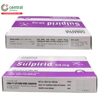 [CHÍNH HÃNG] Thuốc Sulpirid 50mg Danapha điều trị tâm thần phân liệt