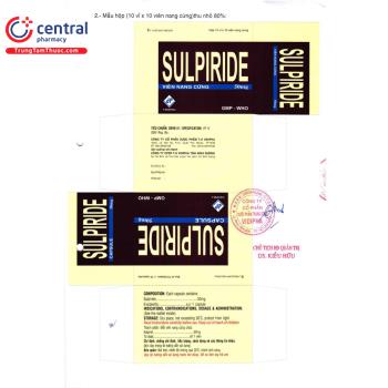 Thuốc Sulpiride capsule 50mg Vidipha điều trị rối loạn tâm thần