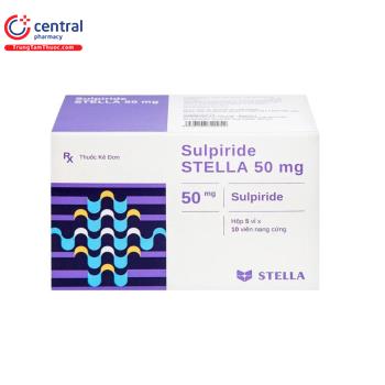 Thuốc Sulpiride STELLA 50mg (Hộp 5 vỉ x 10 viên) - Thuốc điều trị tâm ...