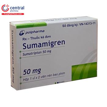 [CHÍNH HÃNG] Thuốc Sumamigren 50mg: Điều trị đau nửa đầu hiệu quả