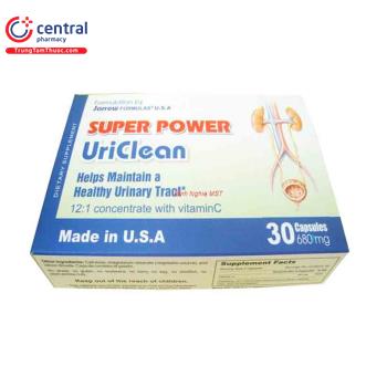 [CHÍNH HÃNG] Thuốc Super Power UriClean (vỉ) tạm biệt viêm tiết niệu