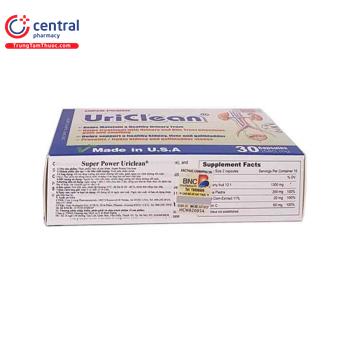 [CHÍNH HÃNG] Thuốc Super Power UriClean (vỉ) tạm biệt viêm tiết niệu