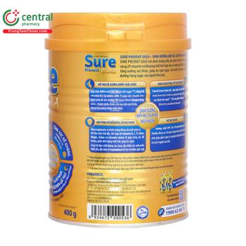 Sữa bột Sure Prevent Gold 400g hỗ trợ sức khỏe xương khớp, tim mạch