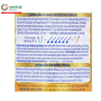 Sữa bột Sure Prevent Gold 400g hỗ trợ sức khỏe xương khớp, tim mạch