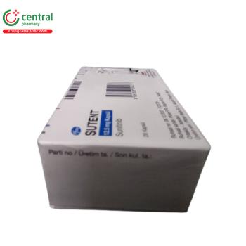Thuốc Sutent 12.5mg Sunitinib điều trị ung thư biểu mô tế bào thận, u ...