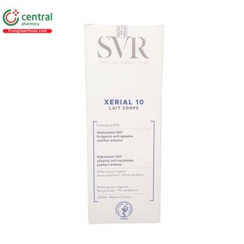 Sữa dưỡng thể SVR Xerial 10 Lait Corps 200ml cho làn da mềm mịn