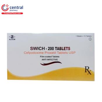 Thuốc Swich-200 Tablets: điều trị nhiễm khuẩn hiệu quả