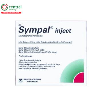 Thuốc Sympal Jnject điều trị đau cấp tính từ vừa đến nặng