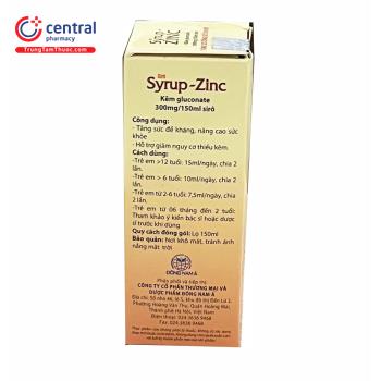 Thuốc Syrup ZinC bổ sung kẽm: cách dùng, lưu ý khi sử dụng, giá bán