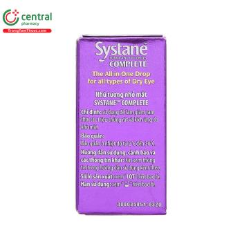 Thuốc nhỏ mắt Systane Complete làm giảm rát, kích ứng do khô mắt