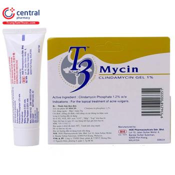 [CHÍNH HÃNG] Thuốc trị mụn T3 Mycin điều trị hiệu quả mụn trứng cá