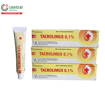 Thuốc Tacrolimus 0,1% VCP điều trị viêm da dị ứng, chàm thể tạng