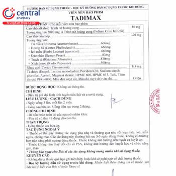 Thuốc Tadimax (Hộp 42 viên) trị u xơ tuyến tiền liệt và u xơ tử cung