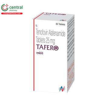 Thuốc TAFERO 25mg - Điều trị viêm gan siêu vi B mãn tính xơ gan còn bù