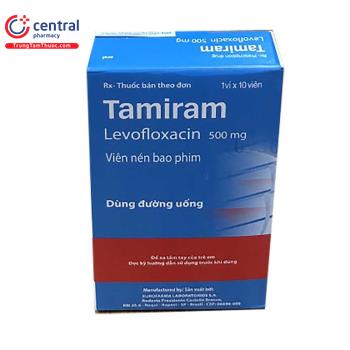 [CHÍNH HÃNG] Thuốc Tamiram chứa Levofloxacin điều trị nhiễm khuẩn