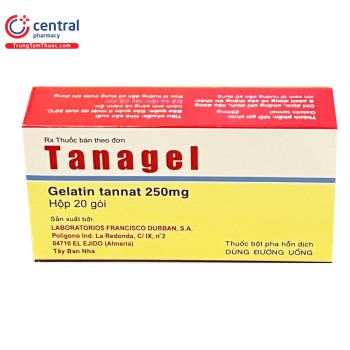 Thuốc Tanagel 250mg điều trị tiêu chảy, viêm ruột non kết dạng lị ở trẻ