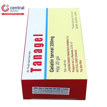 Thuốc Tanagel gói 250mg - Thuốc điều trị tiêu chảy, viêm ruột non