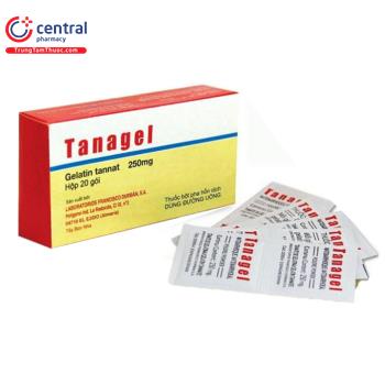 Thuốc Tanagel gói 250mg - Thuốc điều trị tiêu chảy, viêm ruột non
