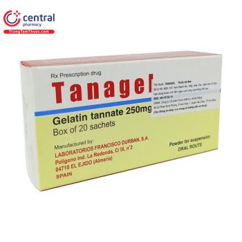 Thuốc Tanagel gói 250mg - Thuốc điều trị tiêu chảy, viêm ruột non