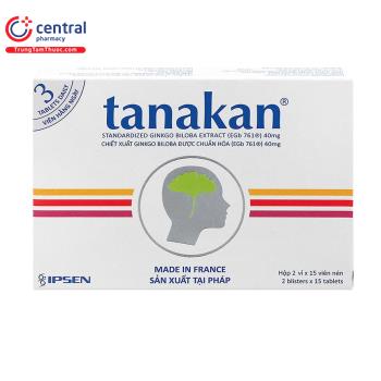 Thuốc Tanakan 40 mg (30 viên)điều trị rối loạn tuần hoàn não