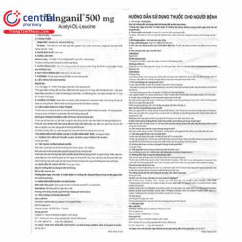 Thuốc Tanganil 500mg điều trị chóng mặt: liều dùng, cách dùng