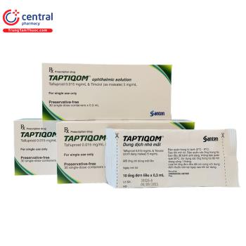 Dung dịch nhỏ mắt Taptiqom - chỉ định cho người bị hạ áp lực nội nhãn