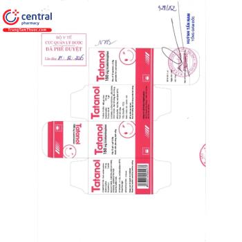 Thuốc Tatanol 150mg: Thuốc cốm giảm đau, hạ sốt dành cho trẻ nhỏ