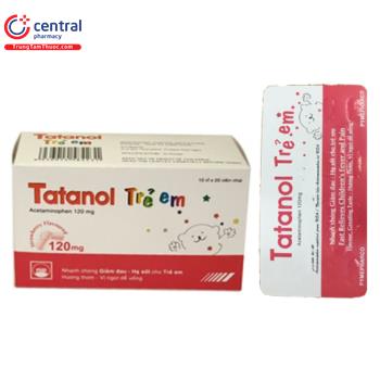 Thuốc Tatanol trẻ em 120mg - Thuốc giảm đau, hạ sốt hiệu quả cho trẻ