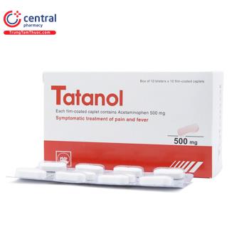 [CHÍNH HÃNG] Thuốc Tatanol 500mg: Giảm đau hạ sốt hiệu quả