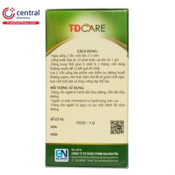 Thuốc TĐ Care - Thuốc điều trị bệnh tiểu đường hiệu quả